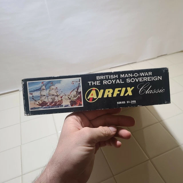 VINTAGE 1963 AIRFIX British Man-O-War Royal Sovereign S1-398 ...