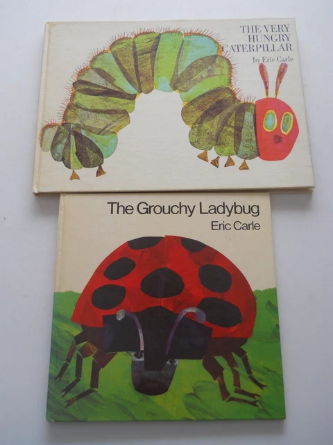 LOT 2 ERIC Carle The Very Hungry Catepillar And The Grouchy Ladybug $6. ...