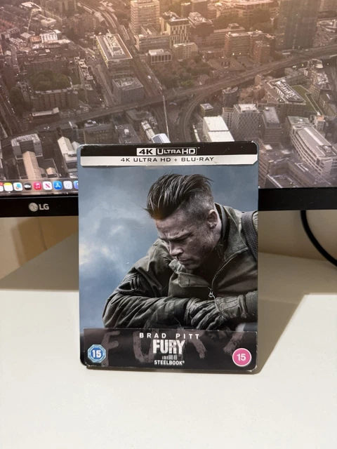 FURY 4K ULTRA HD + Blu-ray Steelbook Brad Pitt WWII War Film UK Edition ...