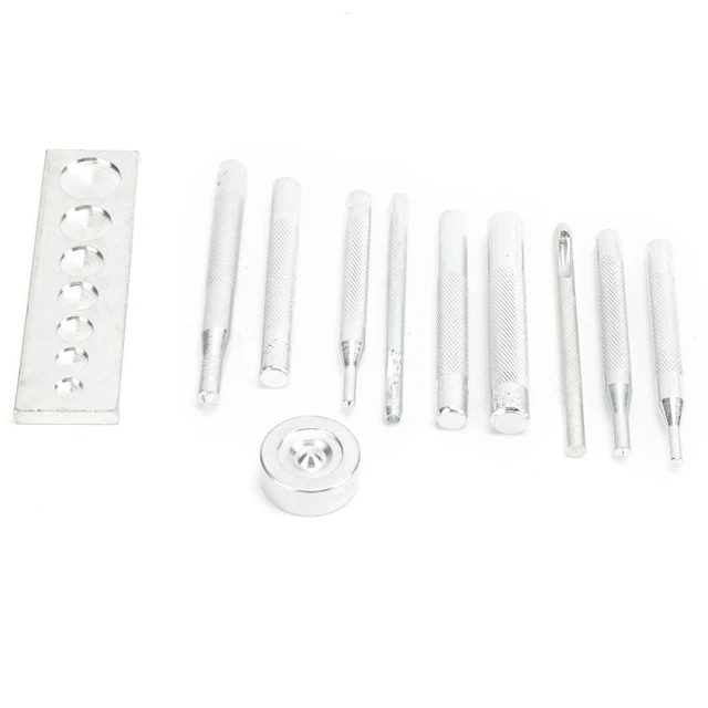 SNAP FASTENER INSTALLATION Tool Hand Press Die Punch Press Set DIY ...