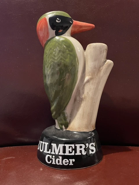VINTAGE BULMER’S WOODPECKER Cider Advertising Pub Figure Figurine ...