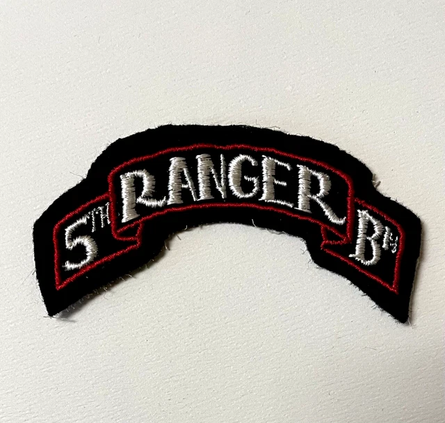 ORIGINAL WW2 US Army 5th Ranger Battalion Tab Scroll Arch Patch ...