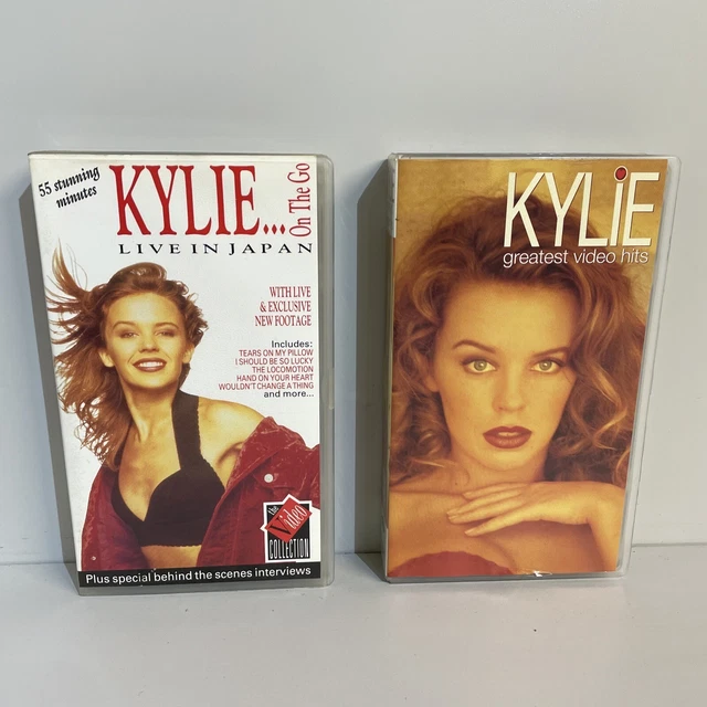 2 X KYLIE Minogue VHS Kylie Live In Japan & Kylie Greatest Video Hits ...