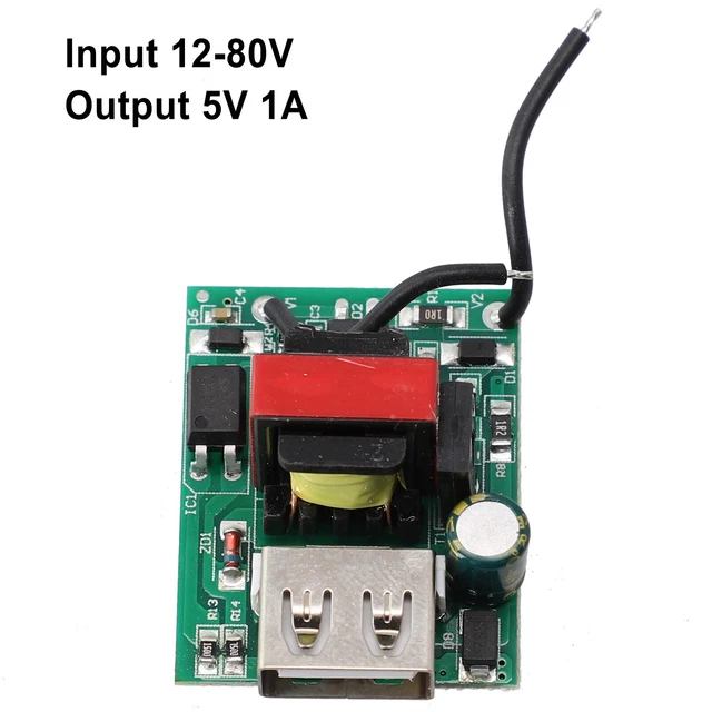 MODULE COMPACT ISOLÉ DC DC DC Step Down 12V 80V entrée 5V 1A sortie USB ...