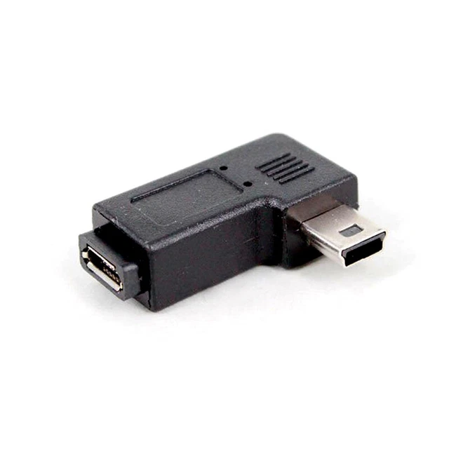 90 DEGREE RIGHT Left Angle Mini Usb Type A Male To Micro Usb Female ...