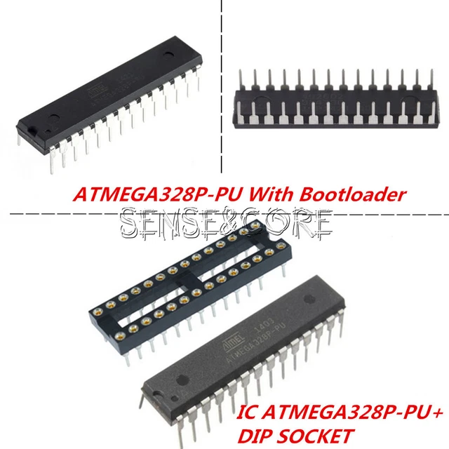 IC ATMEGA328P-PU ATMEGA328P DIP28 Microcontroller Bootloader Narrow ...