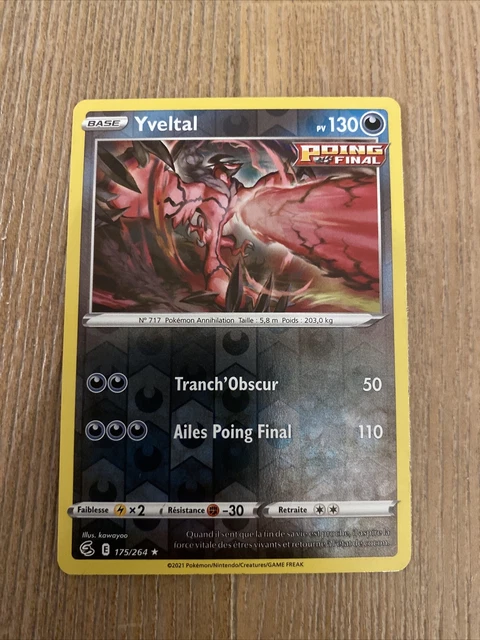 CARTE POKEMON - Yveltal Reverse 175/264 - Épée et Bouclier Poing de ...