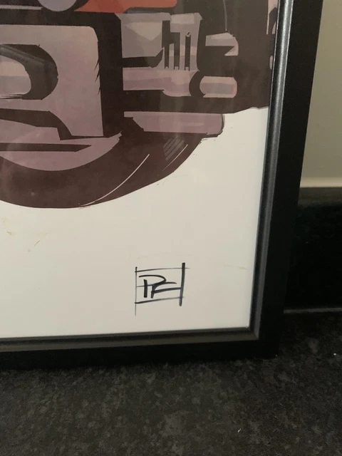 JUDGE DREDD ORIGINAL comic book print signed by artist Paul Fry £20.00 ...