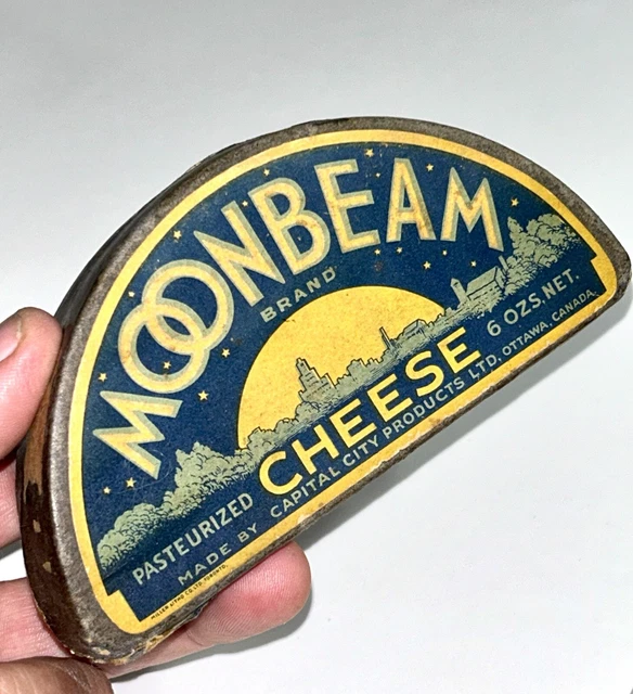 RARE VINTAGE MOONBEAM CHEESE CANADIAN 6 Oz cardboard Box Canada ...
