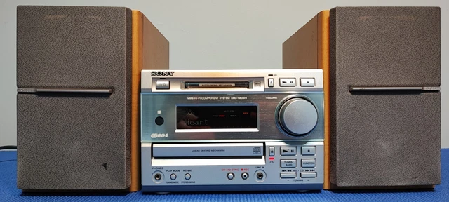 SONY DHC-MD373 MICRO Bookshelf Stereo Minidisc CD Hi-fi System *NO ...