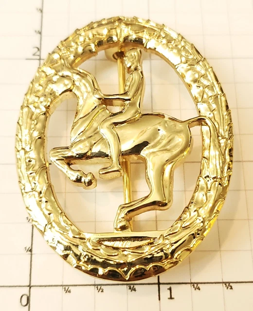 GERMAN HORSEMANS BADGE Gold WW2 Riding Equestrian Rider Driver Medal ...