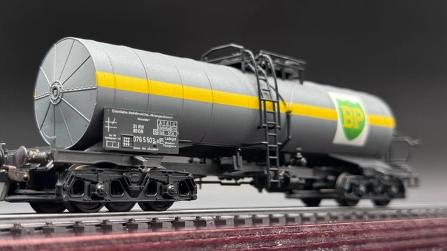 ROCO 4356B & 4356C / carrello caldaia a 4 assi BP & Shell / H0 AC ...