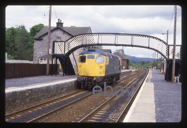 ORIGINAL 35MM SLIDE-CLASS 26-26011 light engine at Blair Atholl ...