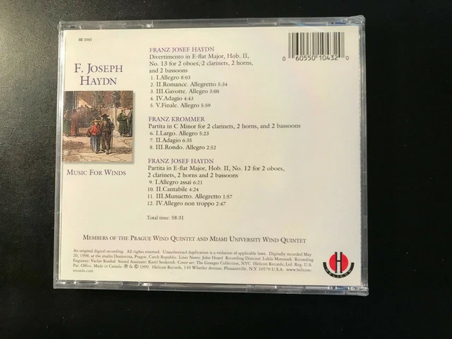 HAYDN: MUSIC FOR Winds / Prague Wind Quintet / CD Helicon Records NUOVO SIGILLATO EUR 17,64 ...