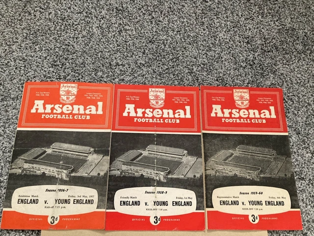 3 ENGLAND V Young England 1950’s Programmes. £5.43 - PicClick UK