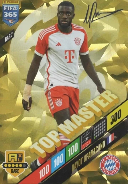 PANINI FIFA 365 Adrenalyn XL 2024 TOP Master RARE 7 Dayot Upamecano EUR ...