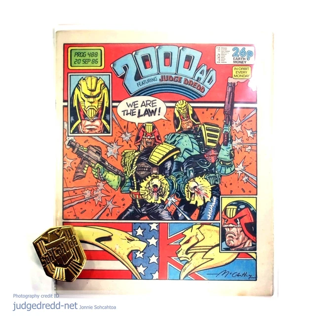 2000AD PROG 488 Judge Dredd Comic Issue 1st Ever Neil Gaiman Comic ...