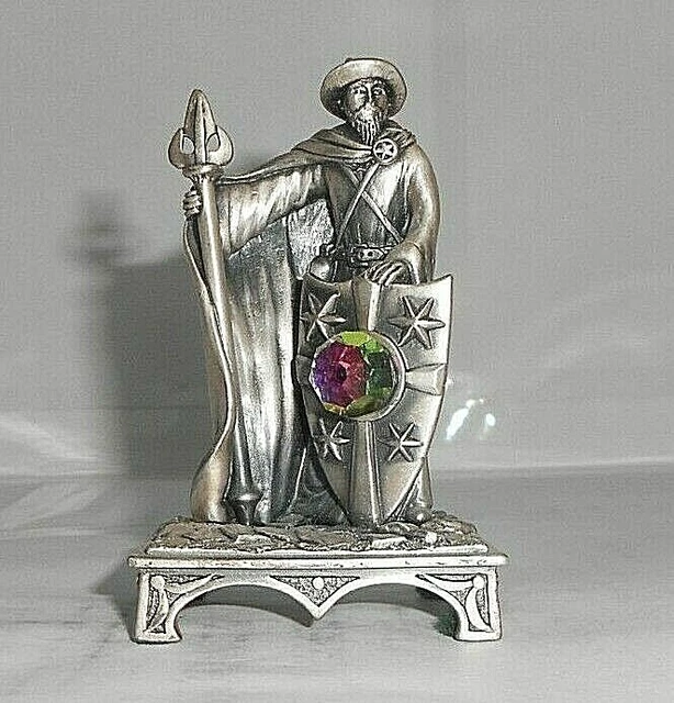MYTH & MAGIC - WIZARD KNIGHT -Tudor Mint - RARE COLLECTORS CLUB FIGURE ...