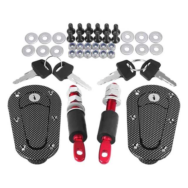 UNIVERSAL QUICK RELEASE Bonnet/Boot Catch Latch with Locking Pin Kit ...