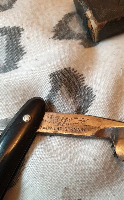 ANTIQUE GERMANY OLD solingen landwehr Wolferts Straight Razor $178.00 ...