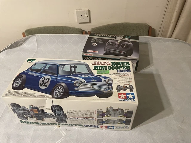 CLASSIC RARE TAMIYA RC radio controlled Rover Mini Cooper racing car £ ...
