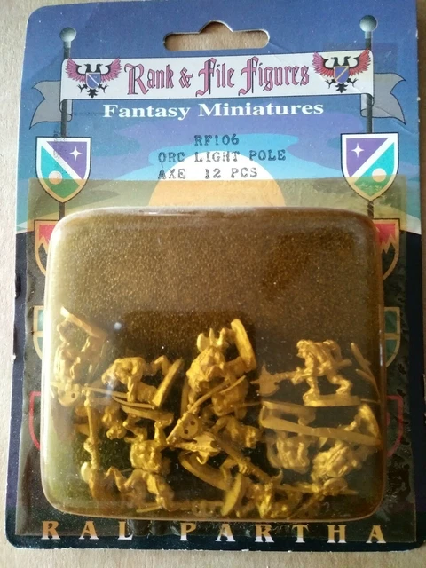 RANK & FILE Figures "RF106-Orc Light Pole (12)" NM Sealed $25.00 ...