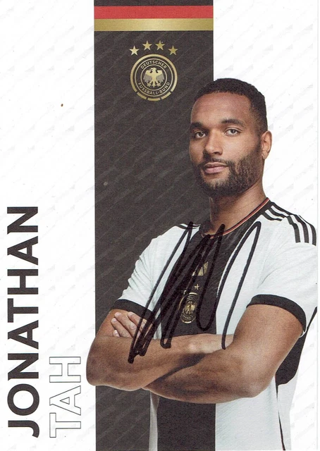 ORIGINAL HANDSIGNIERTE DFB Autogrammkarte 2023 von Jonathan Tah EUR 14,90 - PicClick DE