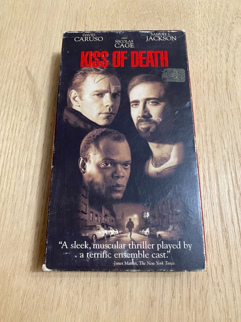 KISS OF DEATH (VHS, 1995) Thriller David Caruso Nicolas Cage Samuel L ...