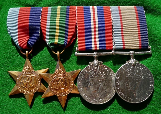 WW2 2/AIF MEDALS To Sx17913 Uren, A South Australian Nco 12 Aa Bty ...