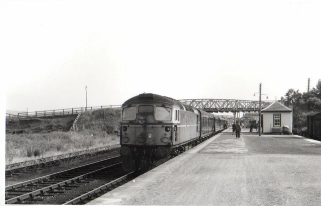 RAIL PHOTO EARLY Deisel Dingwall station LMS HR Ross & Cromarty garve ...