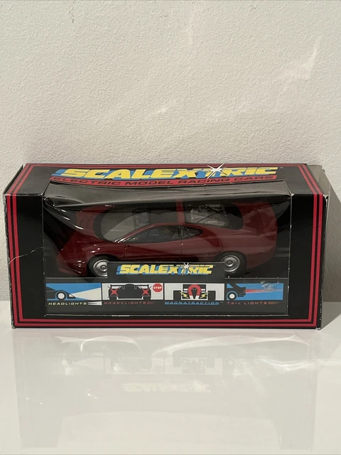 C230 SCALEXTRIC JAGUAR XJ220 - BURGUNDY ROAD CAR - Type 1 NEW Boxed ...
