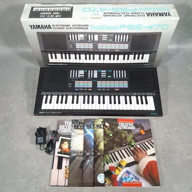 VINTAGE YAMAHA PORTASOUND PSS-470 FM Synth Keyboard 1980s Made in Japan ...