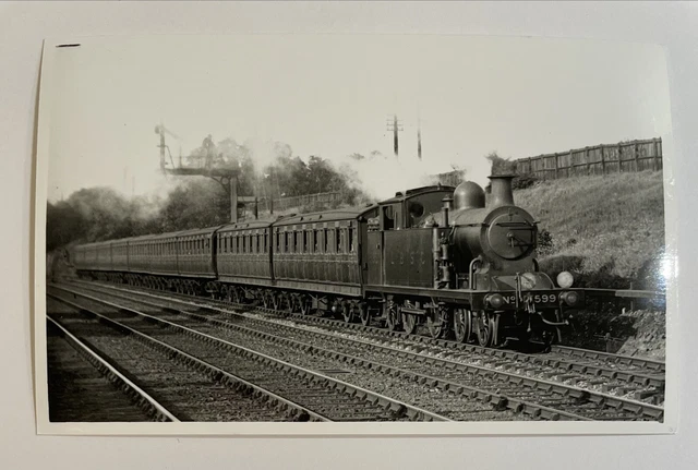 RAILWAY LOCOMOTIVE PHOTOGRAPH - II & IIX CLASS - LB & SCR No. 599 ...