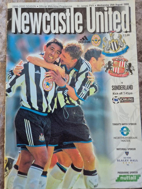 NEWCASTLE UNITED V Sunderland Official Matchday Programme 25th August ...