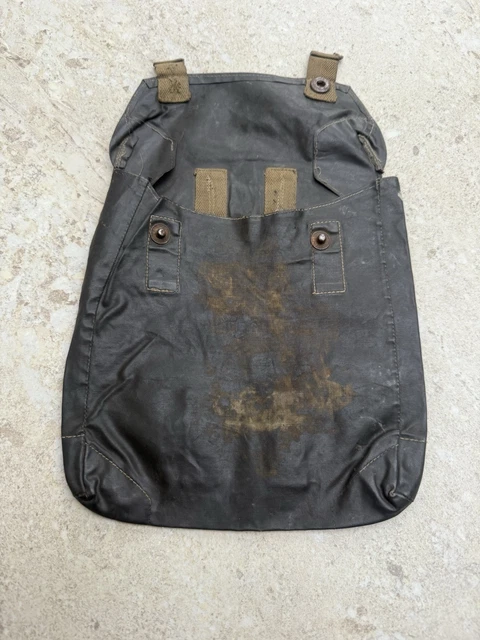 ORIGINAL WW2 GERMAN ARMY WSS GAS MASK CAPE rubberized BAG POUCH £21.52 ...