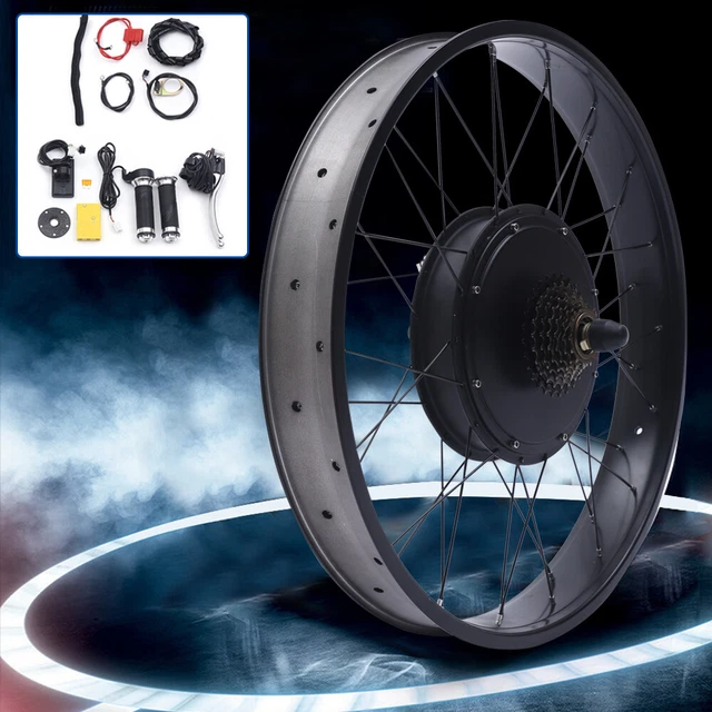 FAT-BIKE FATBIKE UMBAUSATZ 26 Zoll E-bike 48V 1500W E bike Hinterrad ...