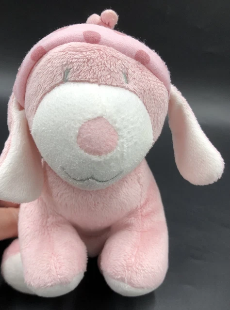 ARGOS CHAD VALLEY Small Pink Puppy Dog With Spotty Hat Plush Soft Toy ...
