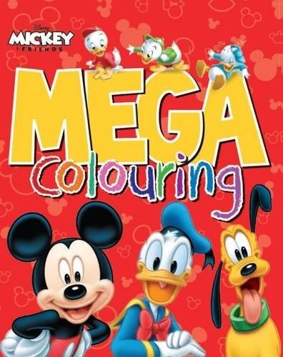 DISNEY MICKEY MOUSE & Co Mega Colouring Book The Cheap Fast Free Post £ ...