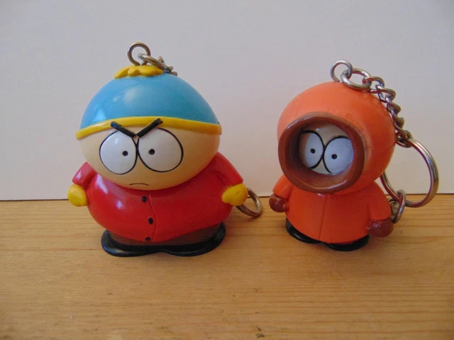 SOUTH PARK KEYCHAIN x 2, Cartman and Kenny 1998 Comedy Central, READ ...