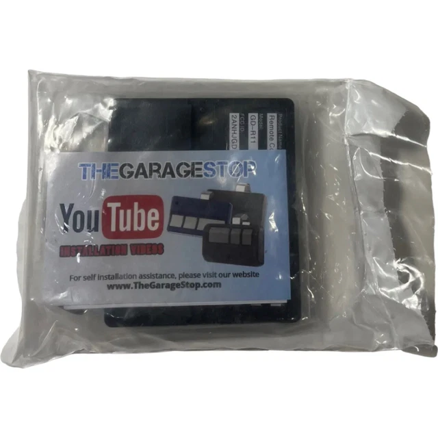 THE GARAGE STOP 2 Pack Programmable Garage Door Opener Remote New GD ...