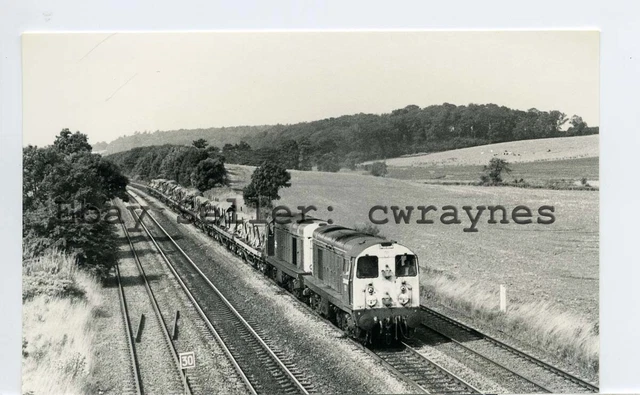 RAILWAY PHOTO: BR Class 20's 20046 + 20176 passing Melton Ross [L1952 ...