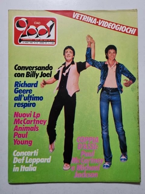 CIAO 2001 45-1983 Paul Mccartney-Michael Jackson-Billy Joel-Def Leppard ...