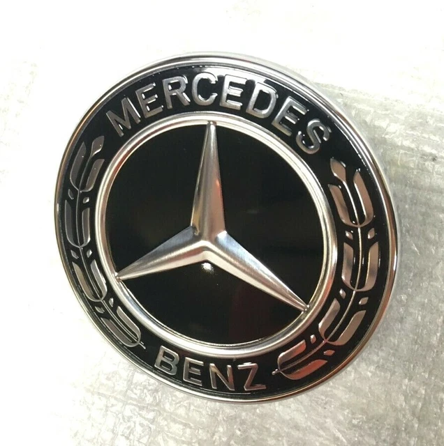 ORIGINAL MERCEDES BENZ C E S CLK Emblem Stern schwarz Motorhaube ...