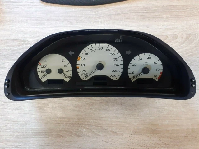 MERCEDES CLK W208 Sport Speedometer White Combo Instrument 2085400211 £ ...