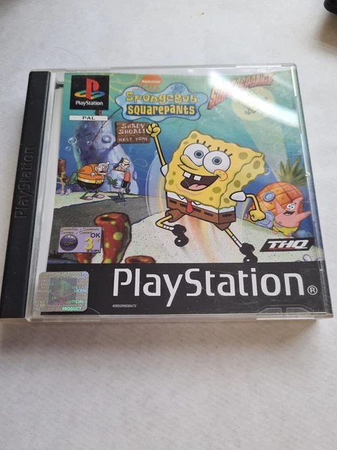 SPONGEBOB SQUARESPANTS SUPERSPONGE Sony Playstation 1 Great condition ...