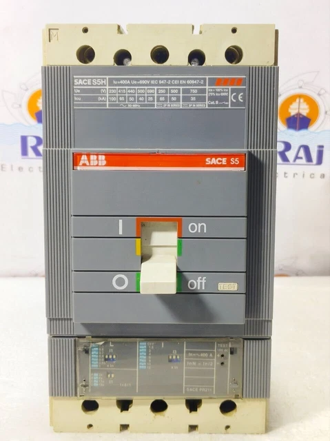 ABB SACE S5H 400A 3POLE PR211 DISJONCTEUR MCCB 65kA AT 415V LIVRAISON GRATUITE EUR 297,78 ...