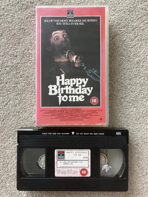 HAPPY BIRTHDAY TO Me Original First Release VHS Video 1981 Vintage Cult ...