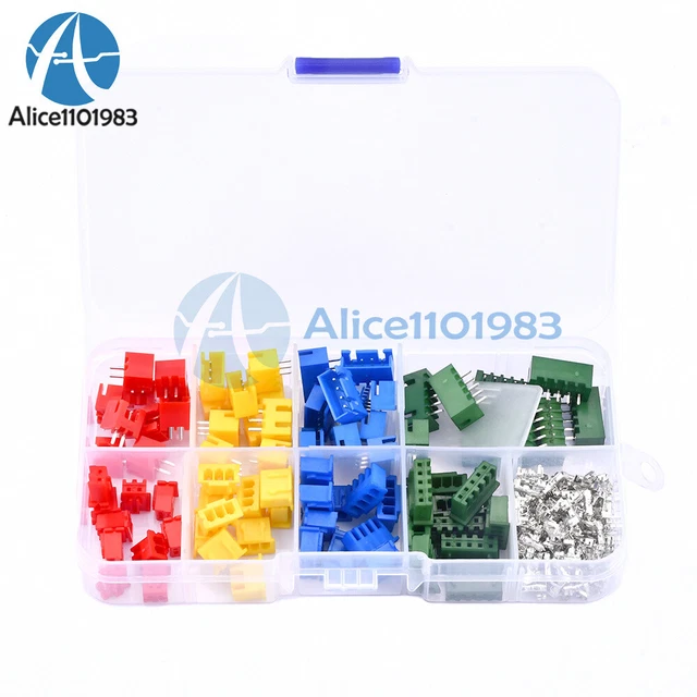 COLOR TERMINAL MALE Female Wire Connector Adaptor 2p 3p 4p 5p 2.54mm ...