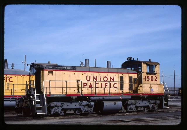 RAILROAD SLIDE - Union Pacific #1502 Switcher Locomotive 1987 Train ...
