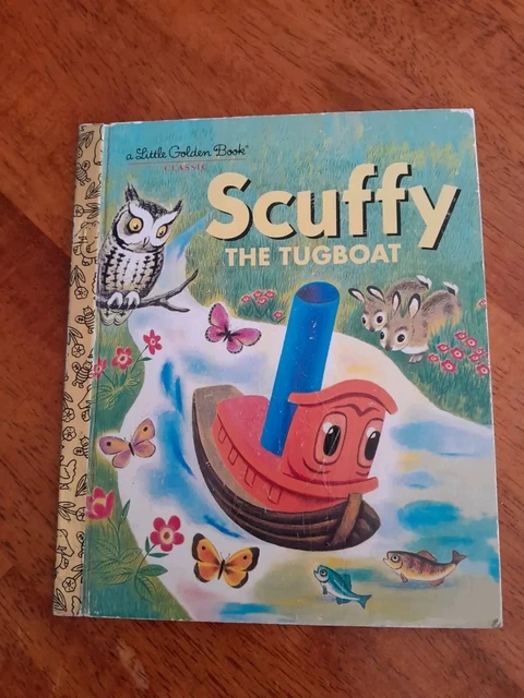 A LITTLE GOLDEN Book Scuffy The Tugboat 1983 By Gertrude Crampton ...